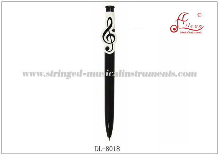 Black / White Ball Pen Colorful Music Related Gifts Light Weight