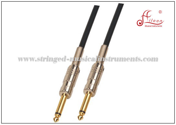 OD 6 mm Electric Guitar Cable , Conductive PE 1/4" TS Guitar To Computer Cable