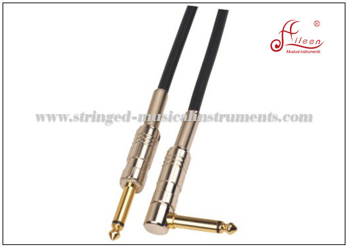 Audio PA Systems Guitar Instrument Cable With Nickel Connector PVC Jacket Material