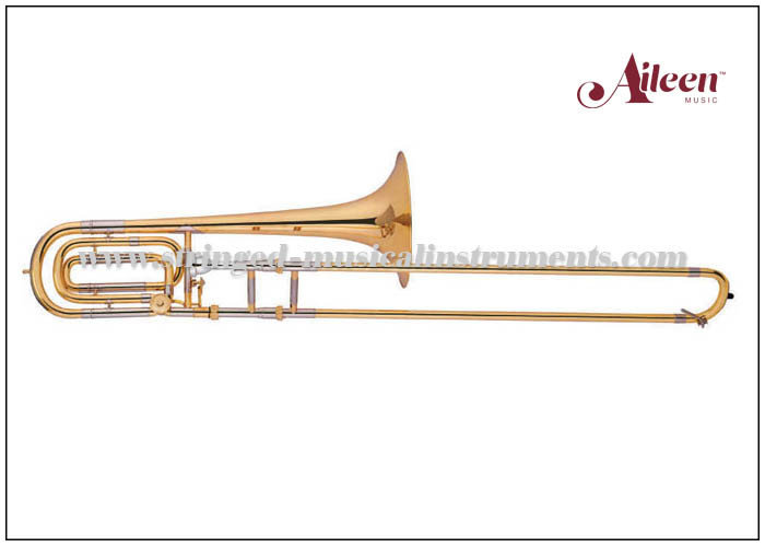 Musical Instruments Bb or F Key Brass Lacquer Brass Alto Trombone With ABS Case