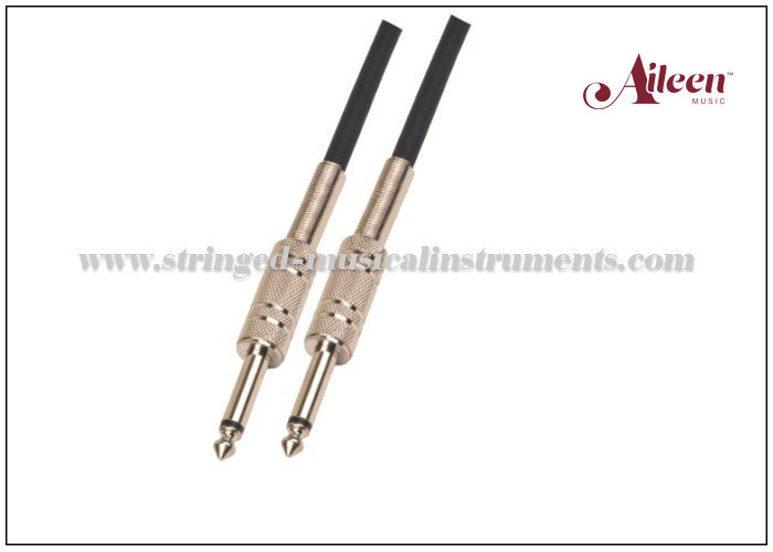 Nickel Connector Low Capacitance Guitar Cable / Good Guitar Cables 0.5 - 50 m Length