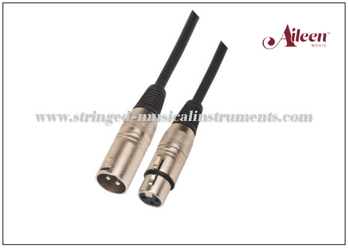 Flexible 6mm Spiral Xlr To Xlr Cable 0.5 - 50 M Length Microphone Cable