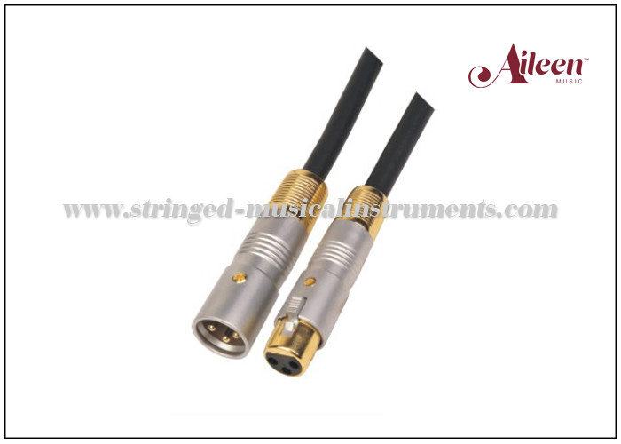 Black 6 mm PVC Male Female Spiral XLR Audio PA Systems Microphone Cable