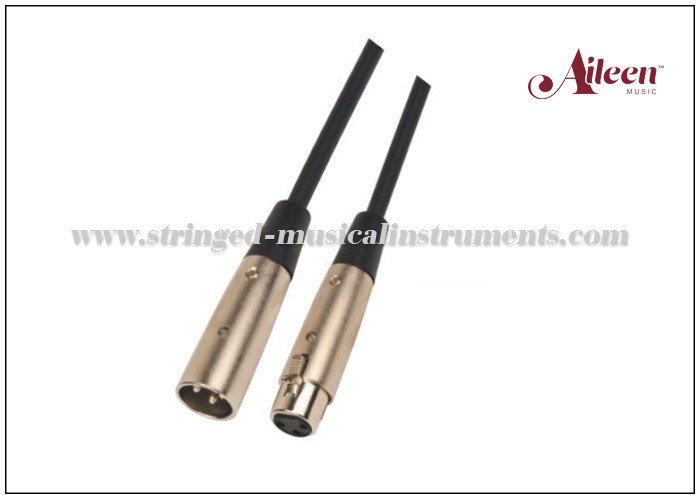 Male-Female Black 6mm Spiral XLRf or XLRm(AL-M016) Microphone Cable