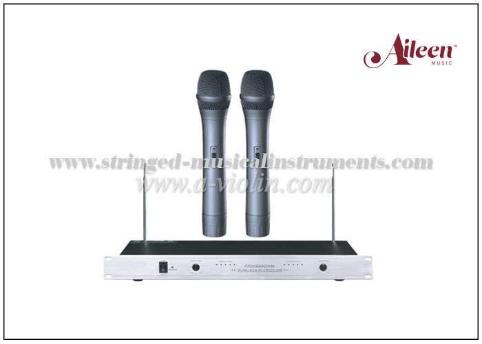 High Grade VHF 170-270 MHz Audio PA Systems Wireless Handheld Microphone Double receiver