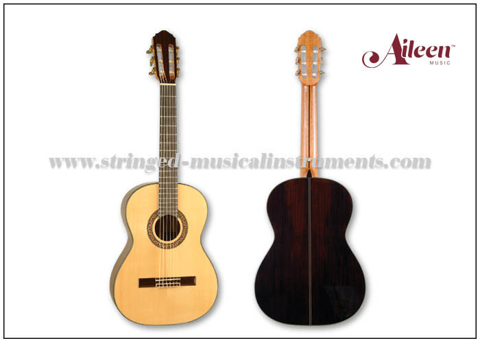 39 Inch Mahogany Best Handmade 650mm Classical Acoustic Guitar Golden plated machine head