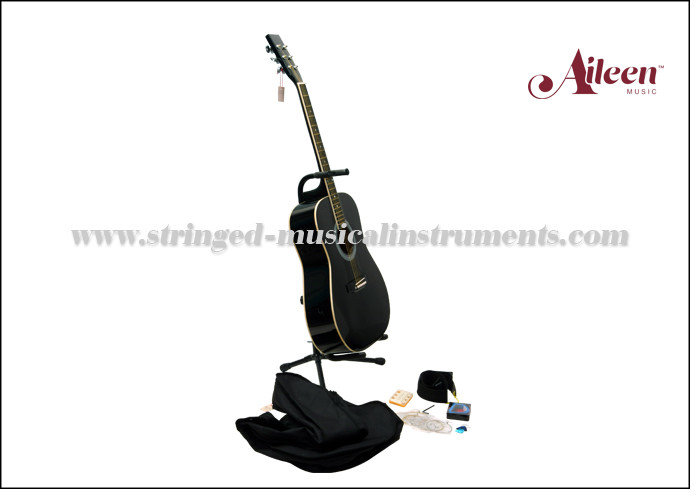41 inch Linden Plywood or Maple Fine Fretted String Instruments Acoustic Guitar Set ( AF229-S )