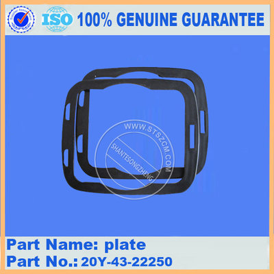 supply komatsu spare parts PC200-7 boot 20Y-43-22261, plate 20Y-43-22250 komatsu spare parts