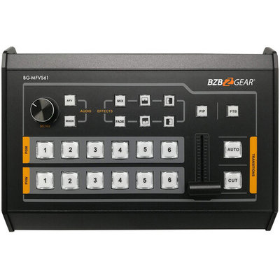 Only WhatsApp Us +2207790958  For BZBGear 6-Channel 3G-SDI and HDMI Video Mixer and Production Switcher