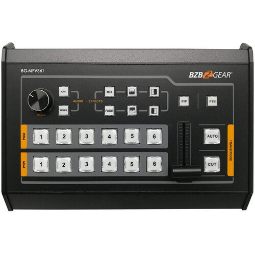 Only WhatsApp Us +2207790958  For BZBGear 6-Channel 3G-SDI and HDMI Video Mixer and Production Switcher