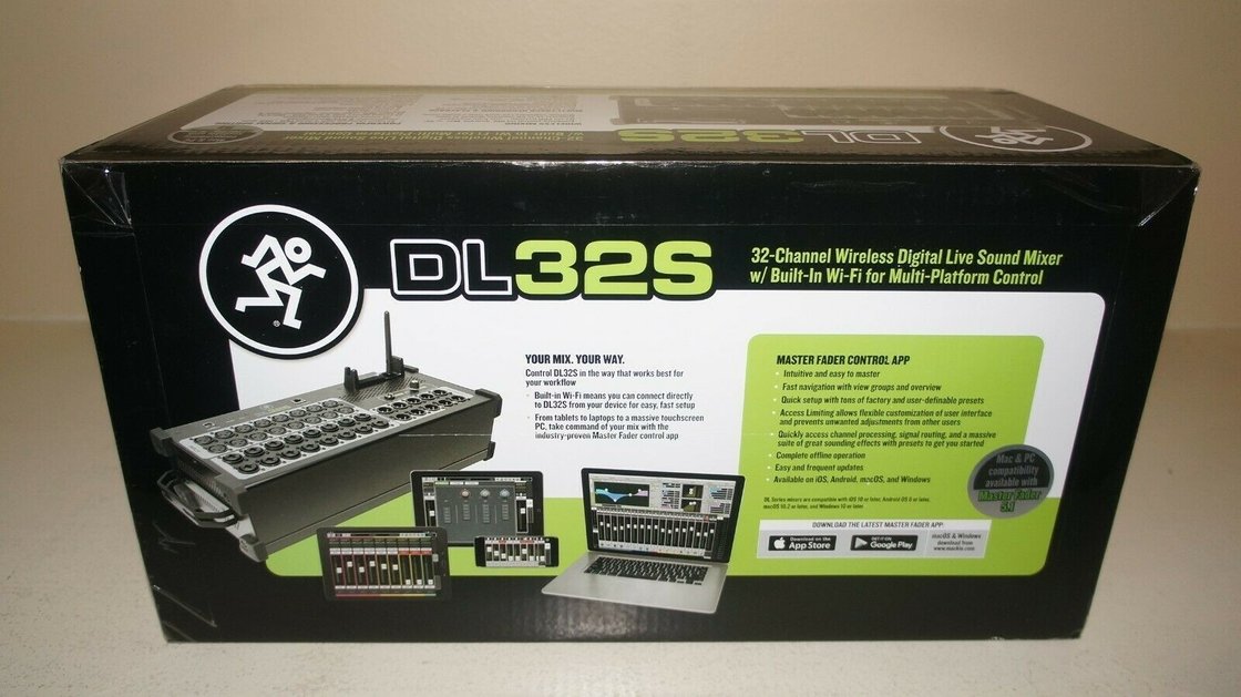 Contact us on WhatsApp Us +2207790958  For Mackie DL32S 32-Channel Wireless Digital Live Sound