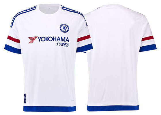 Chelsea Away White Mens Football Shirts Top Thai HAZARD FABREGAS Original Letters