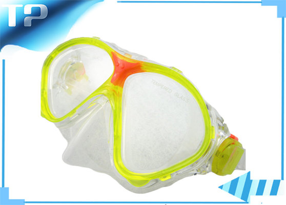 Yellow Adult Aqualung Scuba Dive Equipment Tempered Glass Lens