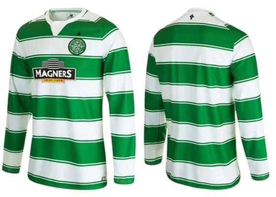 NB Celtic Glasgow Soccer Jersey Scotland Football Shirt Maglia Trikot Long Sleeve