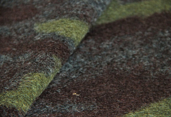 Environment - Friendly Colorant Wool Jacquard Fabric Camouflage