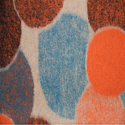 Smooth Suede Knitting Wool Jacquard Fabric For Fashion Leisure Class Costumes