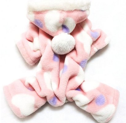 Colorful Medium Dog Hooded Sweatshirts with Printed Logo / Pet Clothes