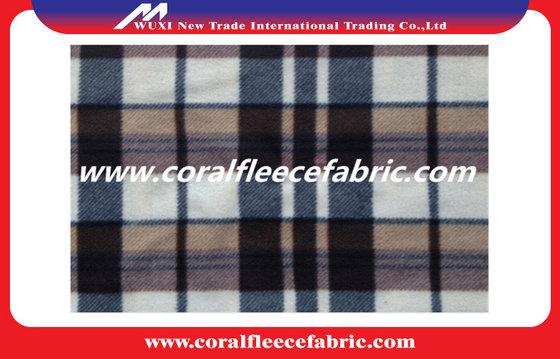 100% Polyester Knitting Custom Printed Polar Fleece Fabric / Fleece Blankets Material