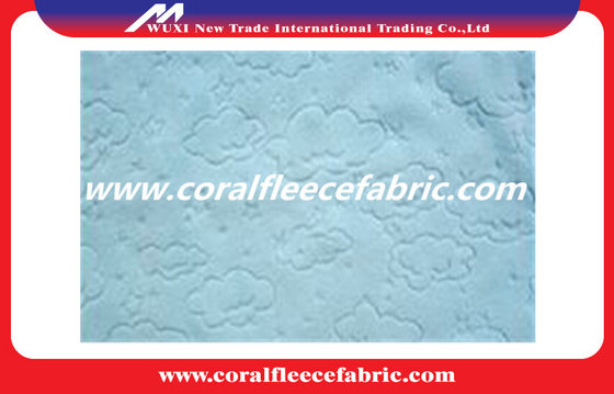 Two Side Brushed Knitting Printed Fleece Fabric / Polyester Fleece Fabric for Upholstery