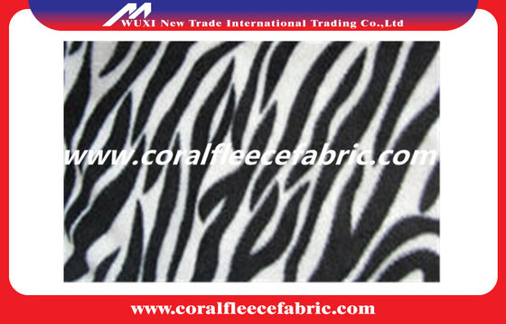 Stripe Patterned Anti pill Fleece Fabric for Garment or Sports Jacket Material