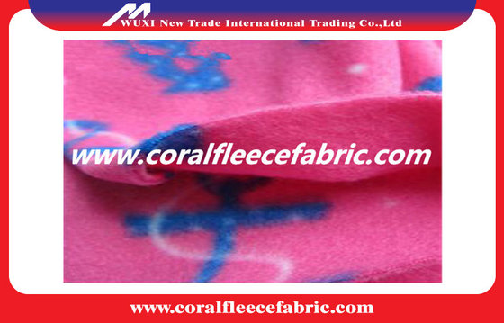 Shrink Resistant Knitted  Polar Fleece/ Polyester Brushed Knit Fabric for Home Beddings