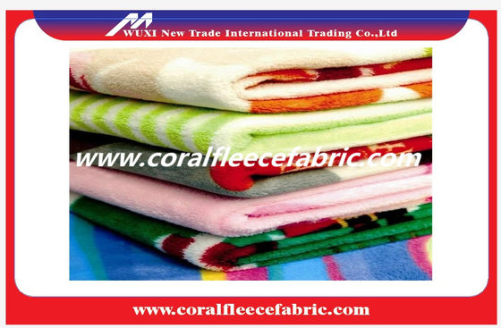 Polyester Coral Fleece Fabric For Pajamas Material