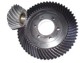 Standard 20crmnti Spiral Bevel Gear With Keyways / Bevel Pinion Gear
