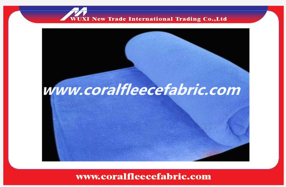 Anti-Static Knitted Coral Polar Fleece Fabric 180CM 250GSM for Shoes / Sofa / Suit