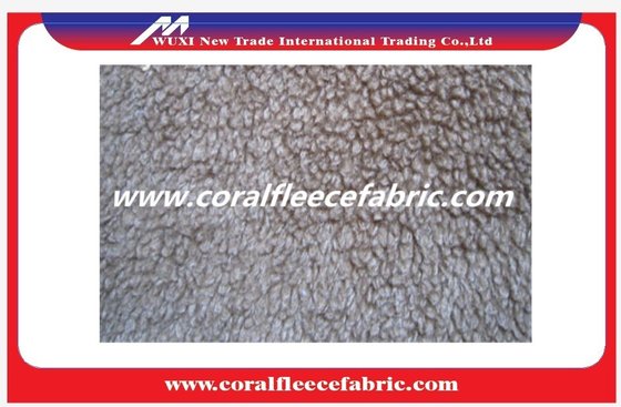 Winter Clothing Fabrics Lamb Superfine Wool 100% Polyester Fabric for Garment , Shoe