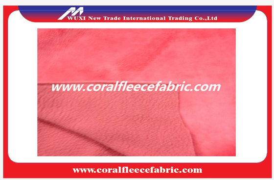 Waterproof Wool Upholstery Fabric , Faux Fur Wool Plush Fabric for Coats 3D / 5D / 11D