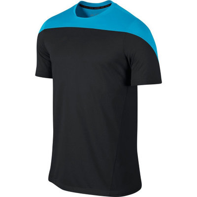 Breathable Black And Blue Soccer Jerseys / Soccer Uniforms For Kids / Adult