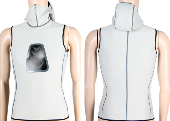 Neoprene 1.5mm, YKK Zipper Wet diving vest with hood scuba diving suits for women