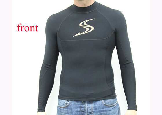 Simmer Style Lycra Rash Guard , Black Tight Lycra Shirt With Long Sleeve For Women
