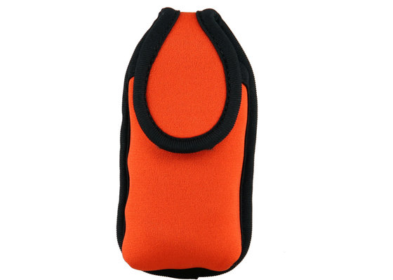 Orange Waterproof Neoprene, Velcro Cell Phone Sleeve Mobile Cases, Neoprene Pouches