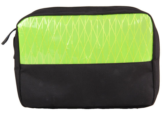 Custom Cool Black / Light green / Red Color Cosmetic Bag, Waterproof Neoprene Pouches