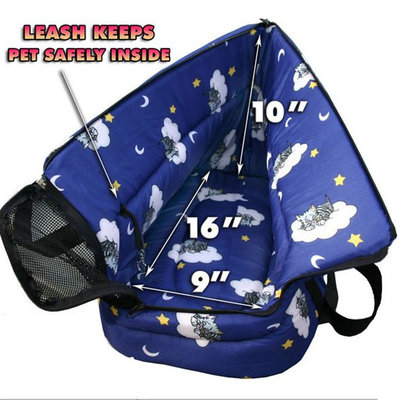 Soft Pet Carrier Bag With Fashion sublimation Print, Nylon & Mesh animal bag for traveling