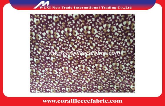 Floral Pattern Anti-Pilling Coral Fleece Fabric Purple Flower Coral Velvet