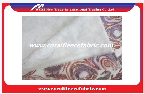 Double Face Printed Coral Fleece Fabric For Children Pajama and Bathrobe