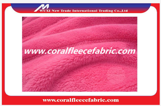 Shoes / Sofa / Toy Material Coral Fleece Fabric Eco-friendly Printed Polyester Fabrics