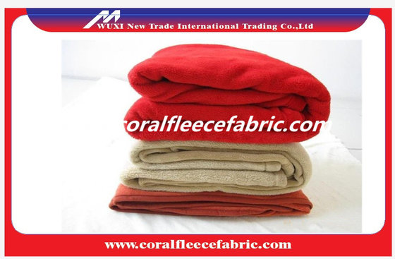 Customized Printing Polyester Coral Fleece Blanket Garment Fabric Multi Colors