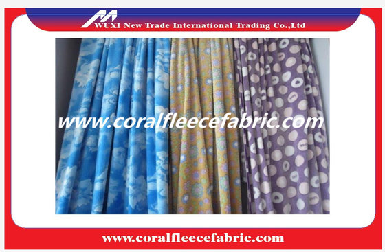 100% Polyester 3D Printing Coral Fleece Fabric for Blankets / Bathrobes