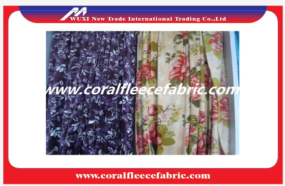 100% Polyester 3D Printing Coral Fleece Fabric for Blankets / Bathrobes