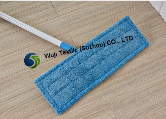 High Absorbency Coral Fleece Micro Fiber Mop Heads , Flat Dry Mop Head