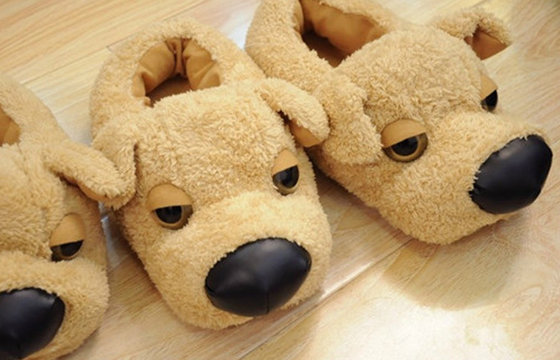 Home / indoor / hotel 35-45 children Custom Dog Slipper OF coral plush