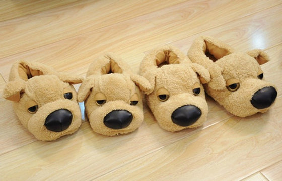 Home / indoor / hotel 35-45 children Custom Dog Slipper OF coral plush