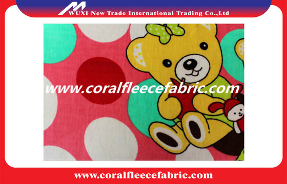 Custom Printed Coral Fleece Fabric for Feather Donation Blankets Materials