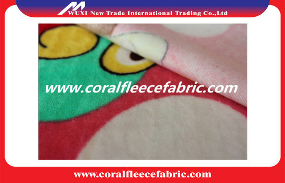 Custom Printed Coral Fleece Fabric for Feather Donation Blankets Materials