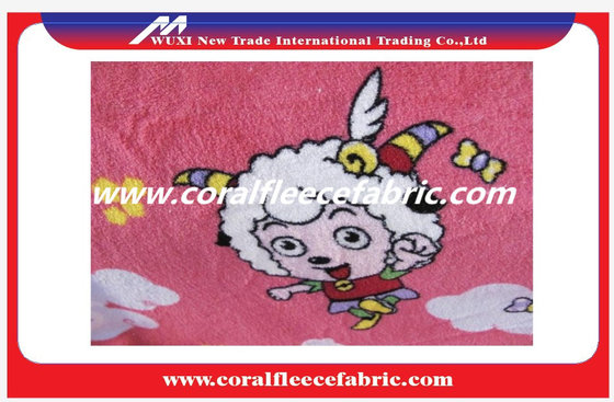 Coral Fleece Fabric Printed Tiger Skin for Bag or Garment