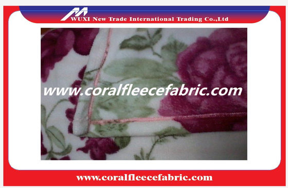 Tear-Resistant Waterproof Coral Fleece Fabric for Mattress Cover / Baby Blanket