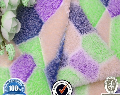 100% Polyester printed coral fleece fabric for blanket